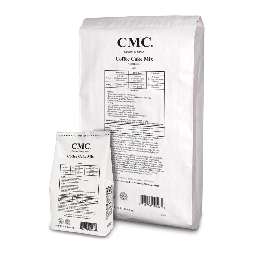 CMC Coffee Cake Mix | "JIFFY" Foodservice